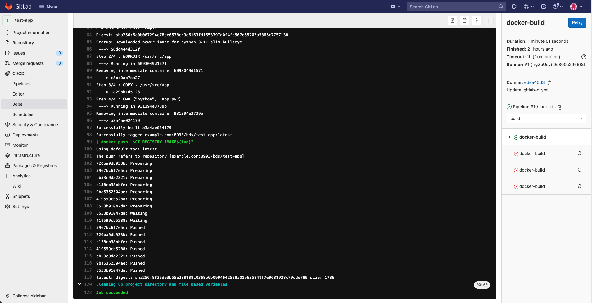 GitLab搭建私有Docker仓库及自动构建镜像(CI/CD) - 徐彪的网络日志