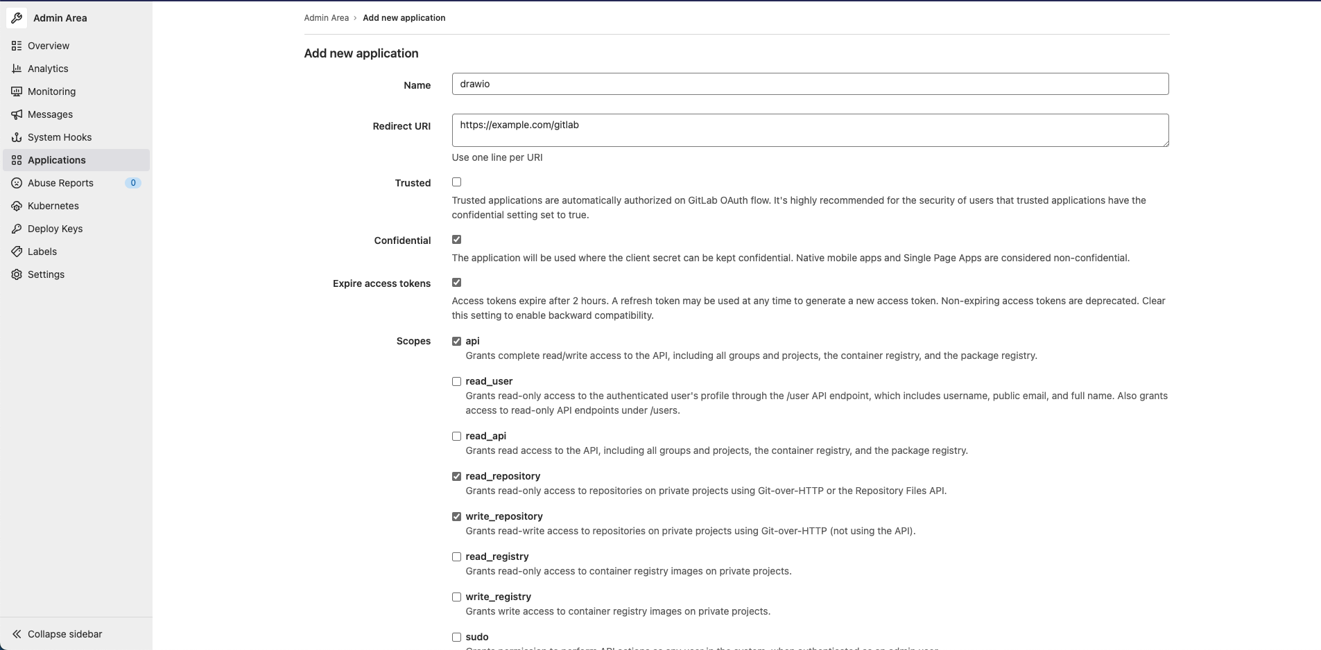 自建draw.io绘图工具及添加私有GitLab存储 - 徐彪的网络日志